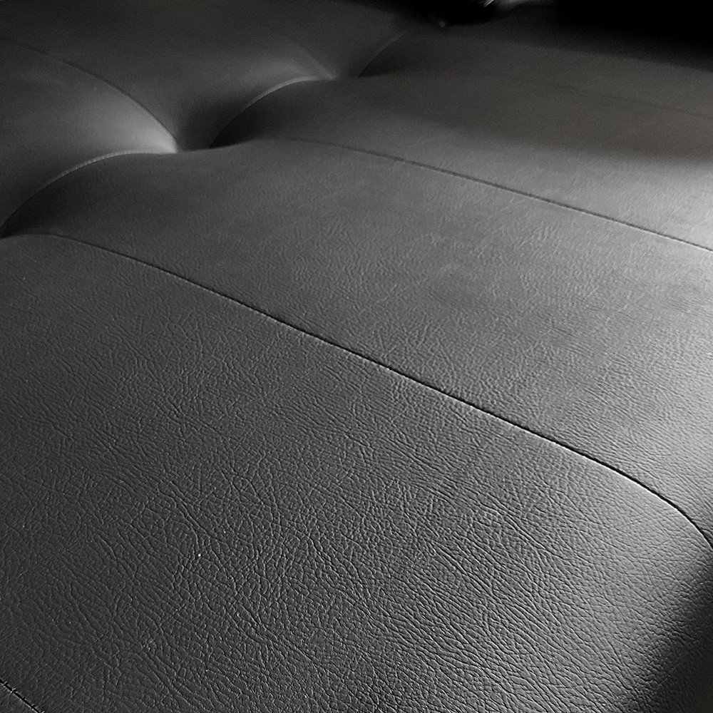 Sofacama Sabath 3 Posiciones Tipo Cuero Negro